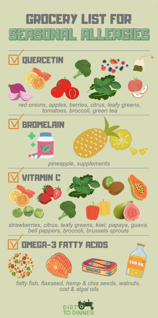 Suffer from allergies? Eat these foods! - Dirt to Dinner